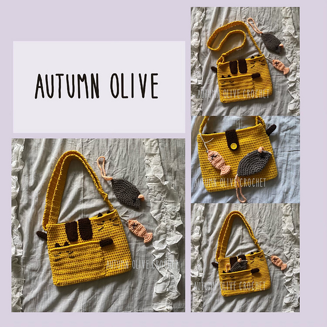 Ravelry: the purrfect bag pattern by autumn olivia ward