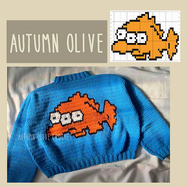 Ravelry: blinky the fish tapestry pattern by autumn olivia ward