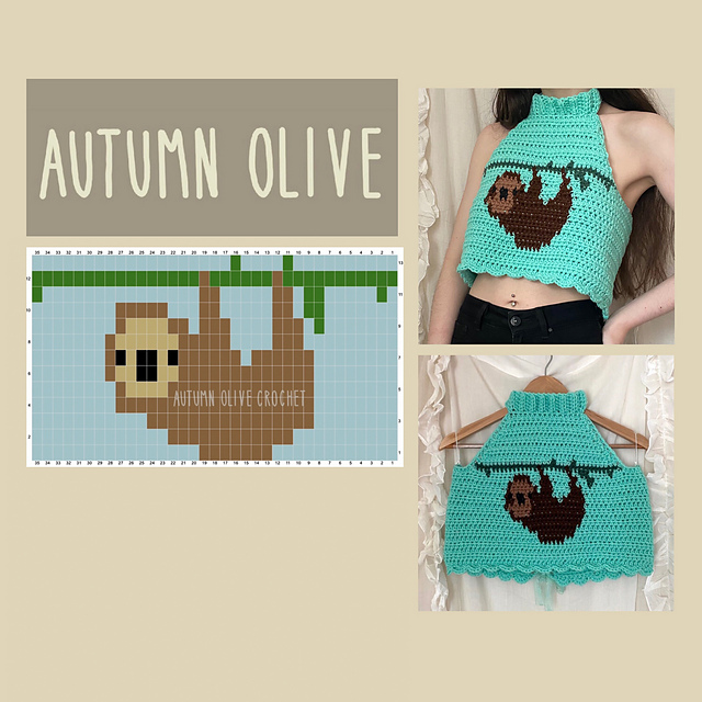 Ravelry: lazy sloth tapestry pattern by autumn olivia ward