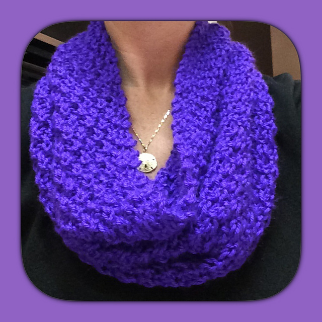 Ravelry: Double Moss Stitch Circle Scarf pattern by Gena Shaffer
