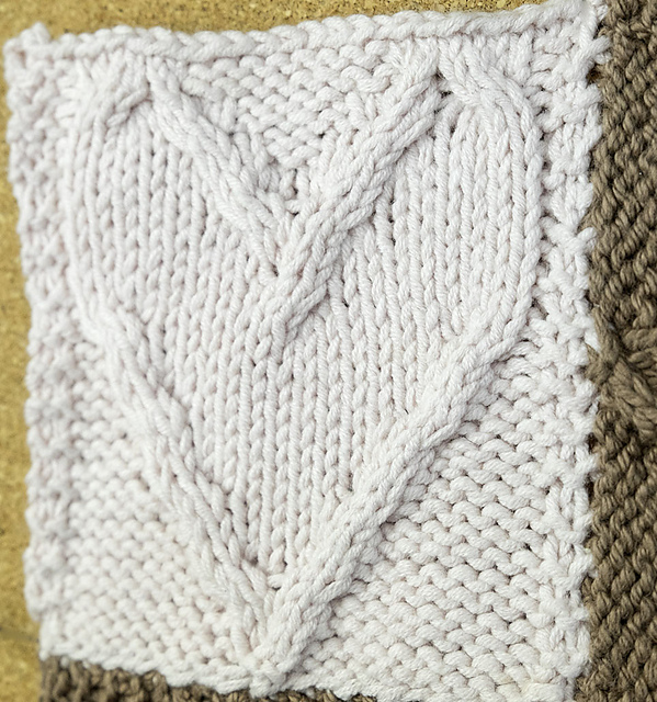 Ravelry: Cabled Heart Quadrangle pattern by P.K. Olson
