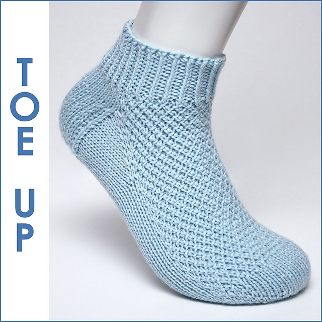 Ravelry: Blue Raspberry Socks - Toe Up (DK) pattern by Amanda Clark
