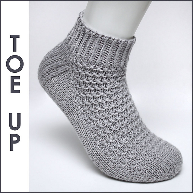 Ravelry: Black Cherry Socks - Toe Up (DK) pattern by Amanda Clark