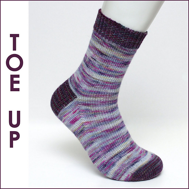 Ravelry: Skoosh Socks - Toe Up pattern by Amanda Clark