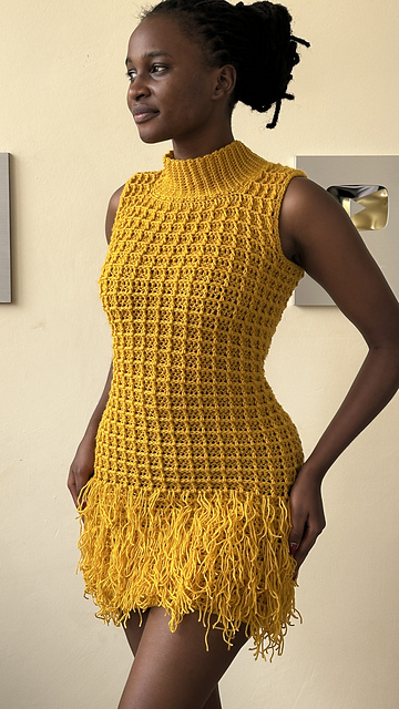 Ravelry: waffle stitch dress pattern by Shylercrochets