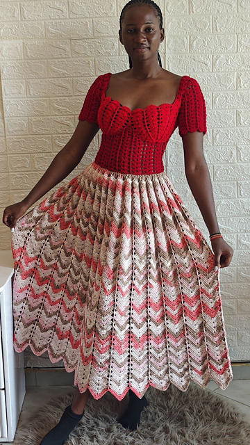 Ravelry: bustier pleated vintage dress pattern by Shylercrochets