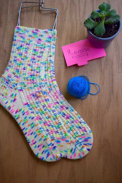 Ravelry: Reverse Socks pattern by All Knit Up Designs