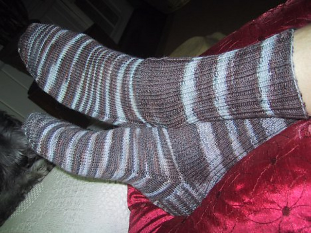 Ravelry: My First Socks Using Magic Loop pattern by Jane Prater