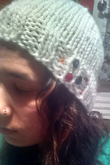 Ravelry: White Button Beanie pattern by Zaray Buenrostro
