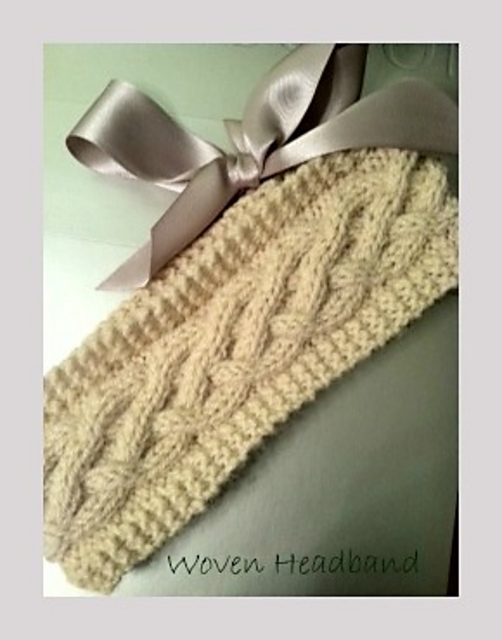 Ravelry: Woven headband/ear warmer pattern by Elahe Hejazi