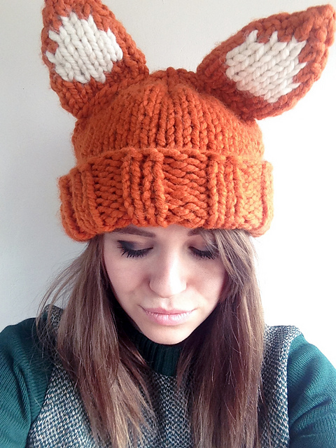 Ravelry: Super Chunky Fox Hat pattern by Louise Walker