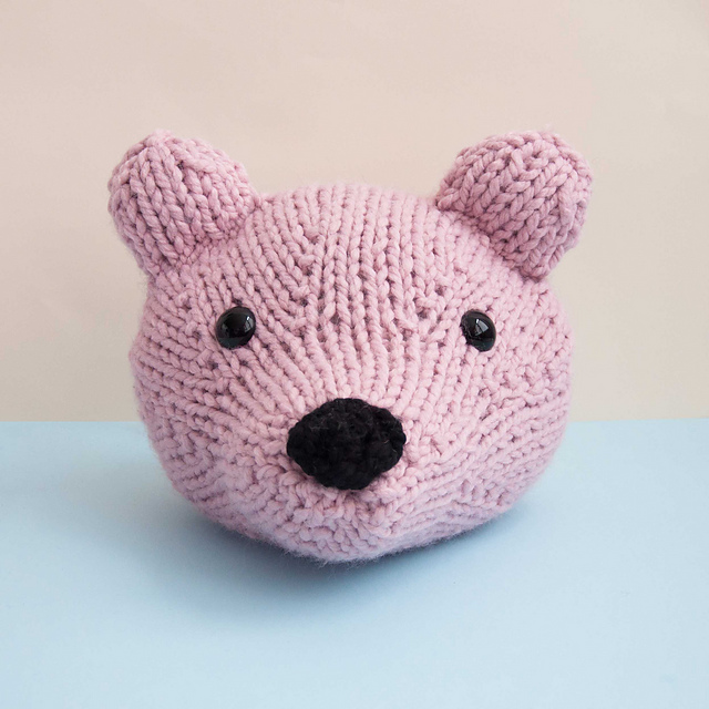 Ravelry: Baby Bear Head Pillow pattern by Louise Walker