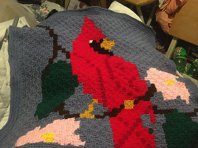 Ravelry: Cardinal C2C Afghan pattern by Victoria Blackmore