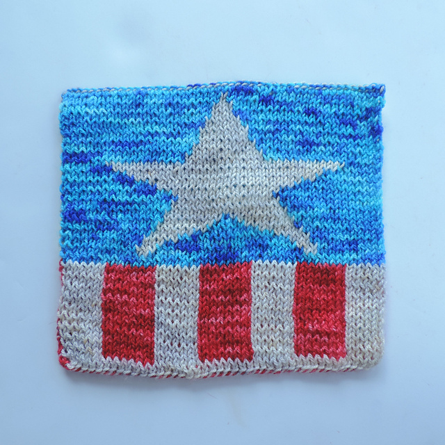 Ravelry: 2017 GAL: Captain America (knit) pattern by Jacquline Rivera