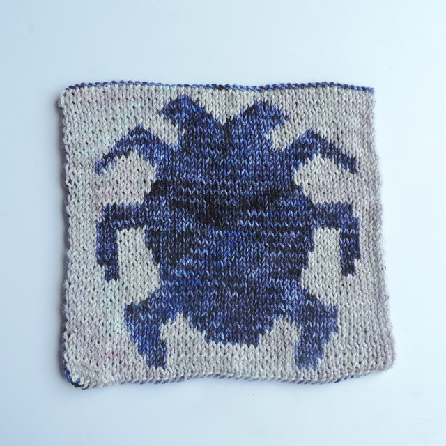 Ravelry: 2017 GAL: Blue Beetle (knit) pattern by Jacquline Rivera