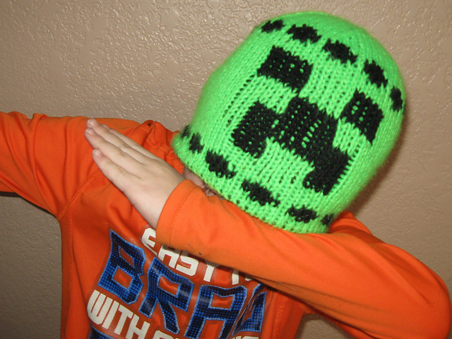 Ravelry: Minecraft Reversible Hat pattern by Shannon Vigesaa