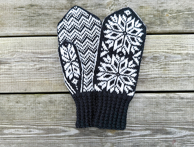 Ravelry: Selbu big star mittens pattern by SISNO DESIGN