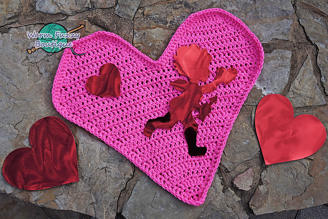 Ravelry: Valentine's Day Heart Photo Mat Blanket Rug pattern by Sissy ...