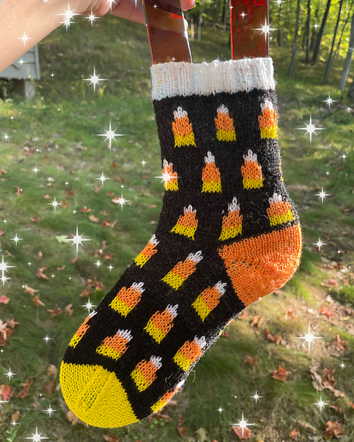 Ravelry: Candy Corn Socks pattern by Skeiny Legend