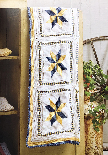 Ravelry: Eight-Pointed Star Afghan pattern by Glenda Winkleman