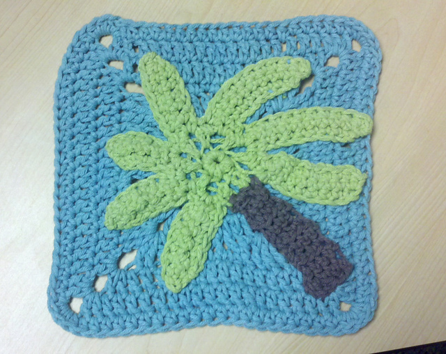 Ravelry: Palm Tree Square pattern by Dayna Audirsch