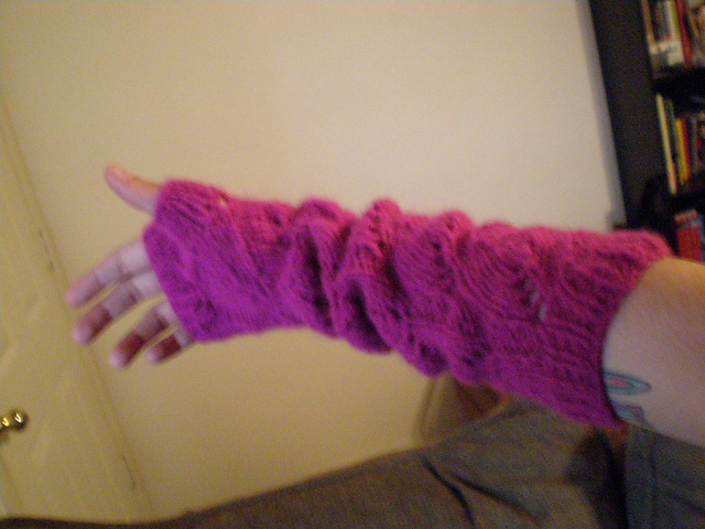 Ravelry: Lacy Long Gloves pattern by Bronwyn Lowenthal