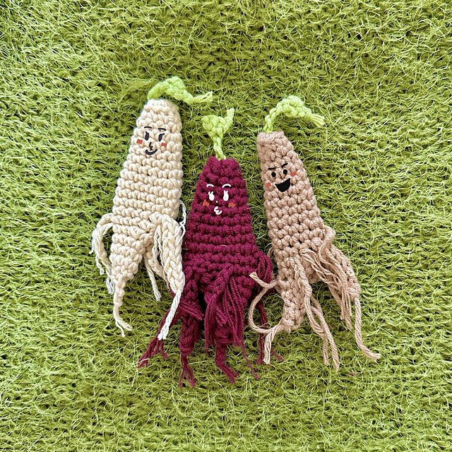 Ravelry: SAM(Korean ginseng) TRIO pattern by Jina Jeon