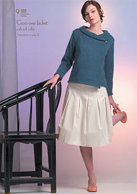 Ravelry: Cross-over Jacket with roll collar and raglan set-in sleeves ...