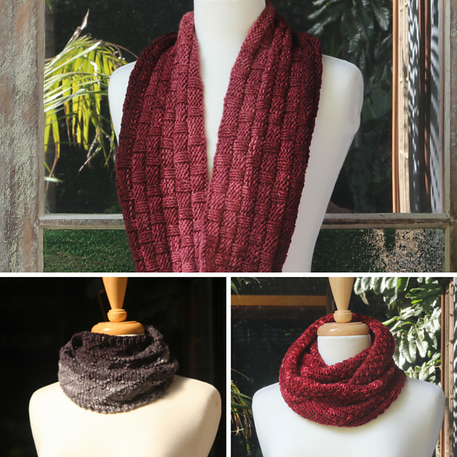 Ravelry: 3 Easy Ombre Cowls pattern by Sian Price-White