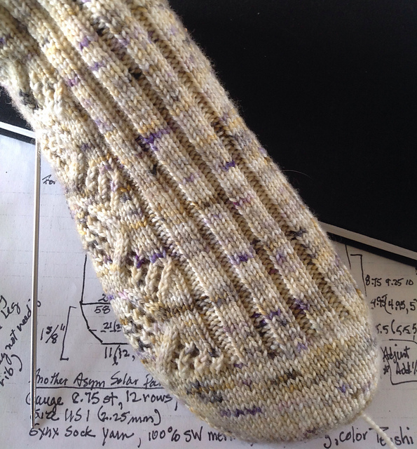 Ravelry: Solar Panels Sock pattern by SLM Designs