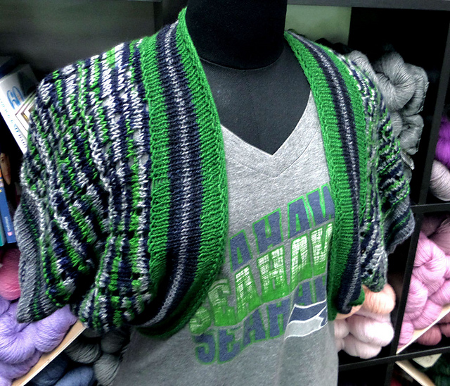 Ravelry: Seahawk Shrug pattern by Mad Cow Minions