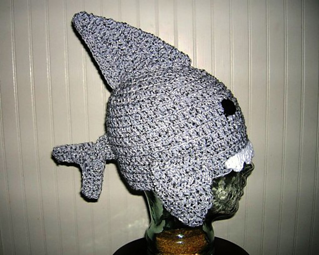 Ravelry: Shark Hat Pattern pattern by Laura Costa