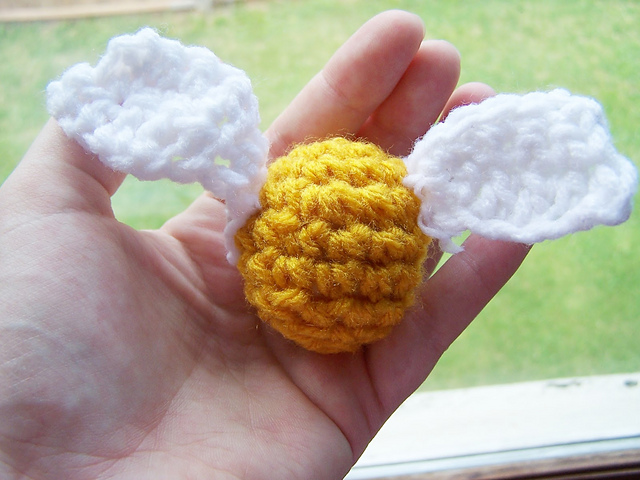 Ravelry: Amigurumi Golden Snitch pattern by Breanna Krueger