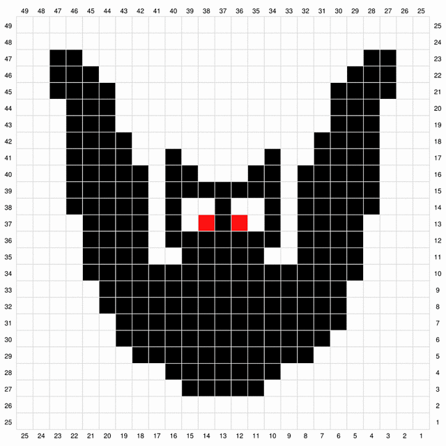 Ravelry: Bat C2C pattern by Nikki Mack