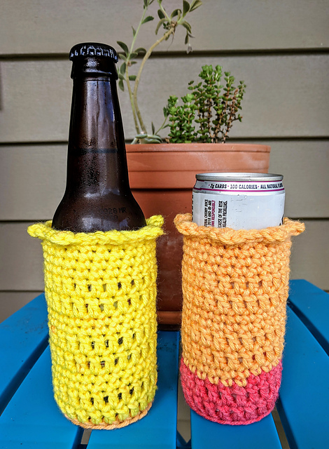 Ravelry: The Little Bit Fancy Coozie pattern by Nikki Mack