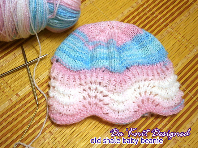 Ravelry: Old Shale Baby Beanie pattern by Er Eroglu