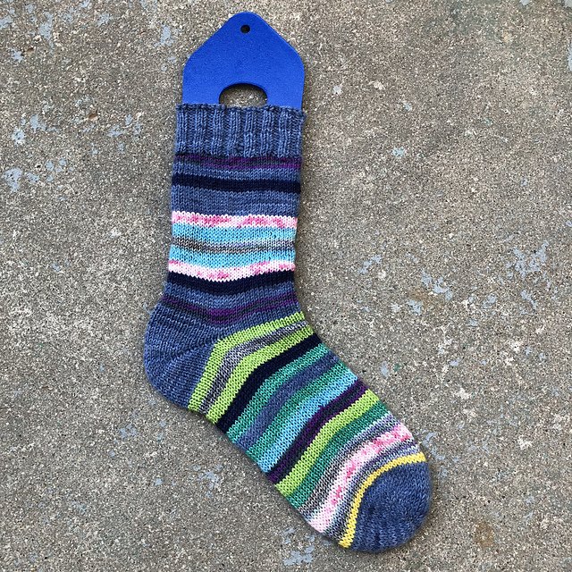 Ravelry: Pi Scrappy Stripe Socks pattern by Kristi Peterson