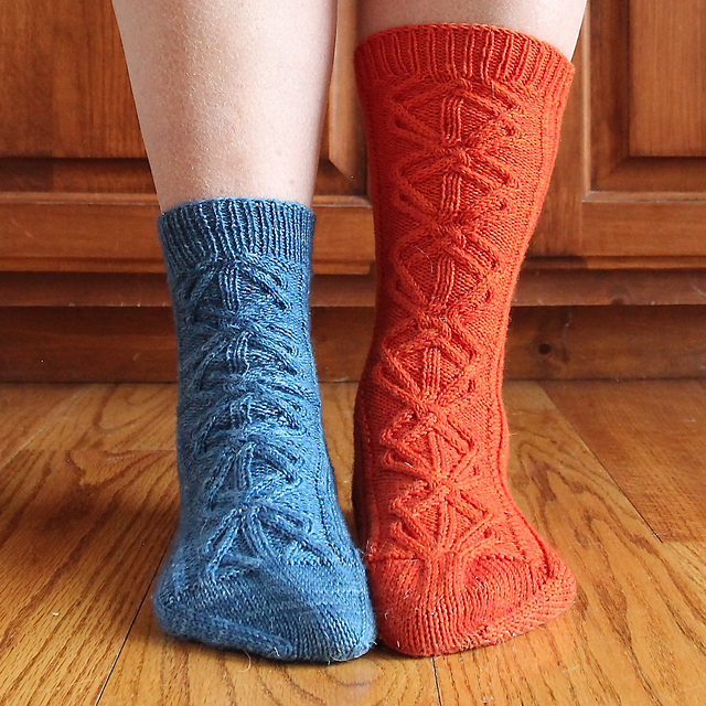 Ravelry: Cláirseach Socks pattern by Rebecca Wilder