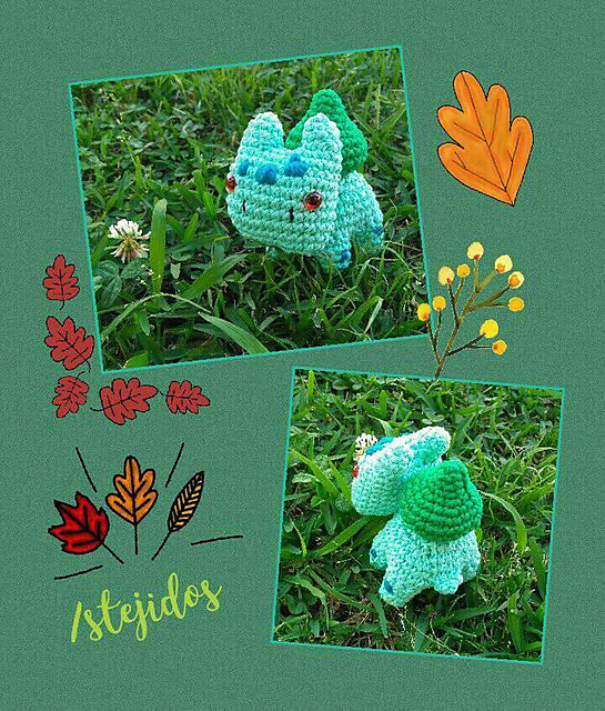 Ravelry: Bulbasaur Amigurumi pattern by Sofía Melón