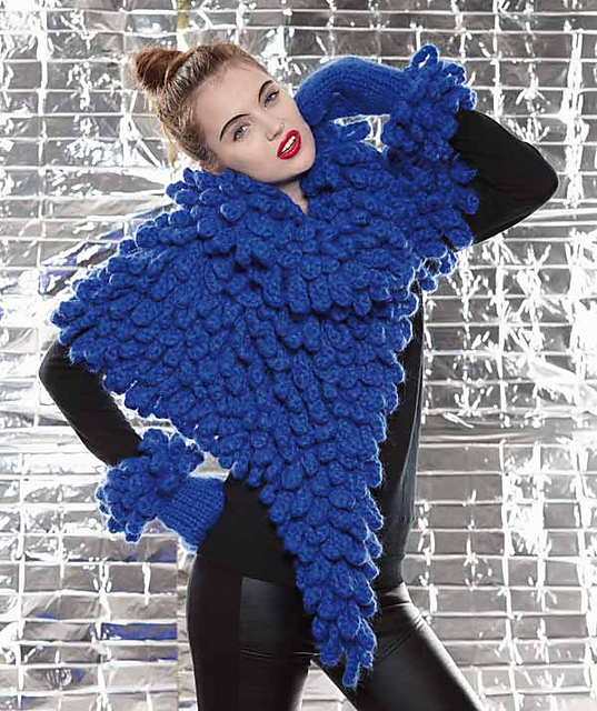 Ravelry: 2119 Poncho and Mittens pattern by Schachenmayr