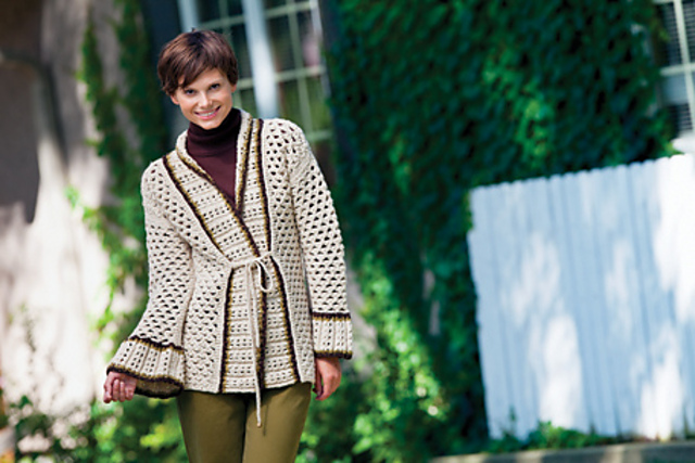 Ravelry: Lattice Haori pattern by Deborah Newton
