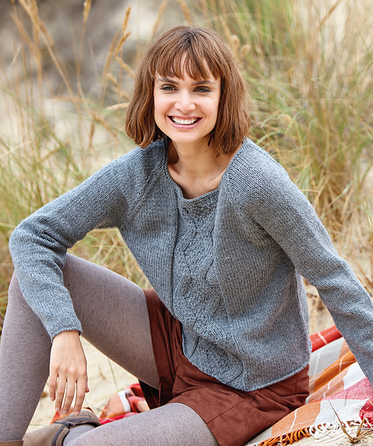 Ravelry: Cable Panel Sweater 8230 pattern by Hayfield