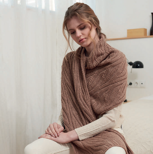 Ravelry: Wrap Scarf 8208 pattern by Hayfield