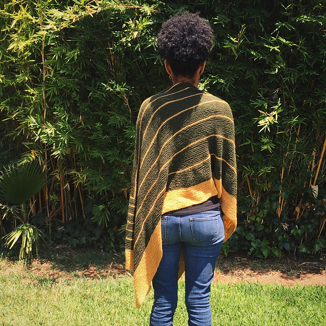 Ravelry: sonialena's Green and Gold Shawl