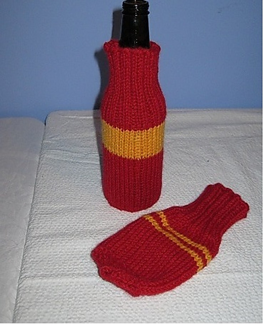 Ravelry: Beer Bottle Cozy Stash Buster pattern by Wendi Watts