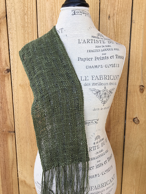Ravelry: southernemma's “Fisher’s Net” Open Weave Scarf