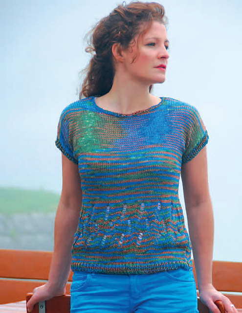 Ravelry: Laced Boat Neck Sweater pattern by Eva Varpio