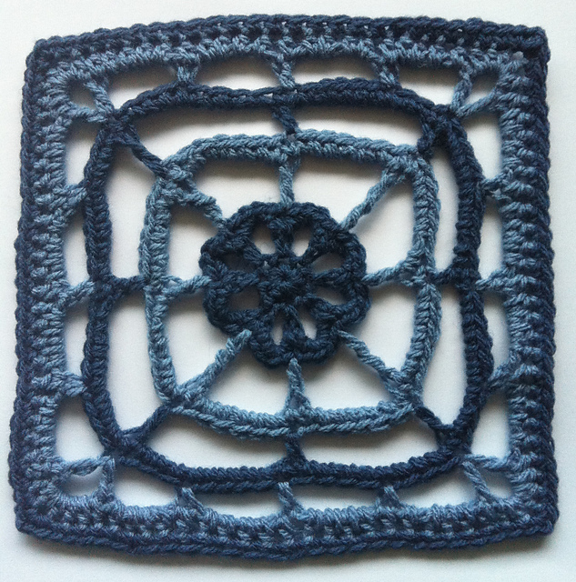 Ravelry: Webbed Flower 6" Granny Square pattern by Shelley Husband