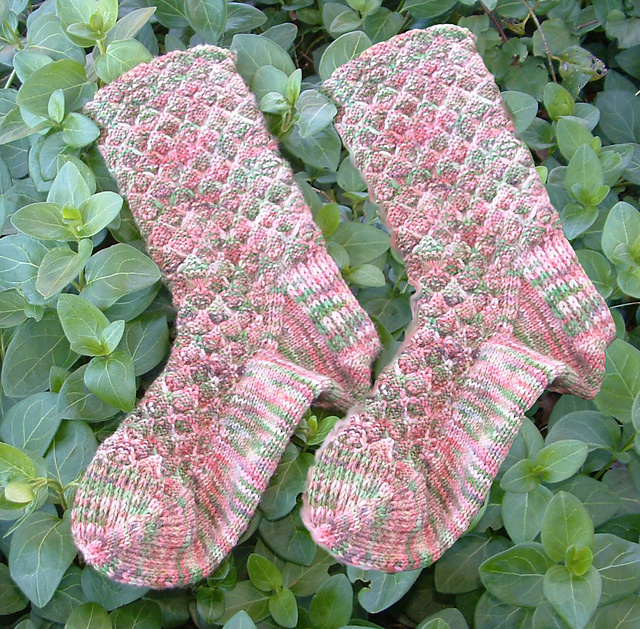 Ravelry: Garden Trellis Socks pattern by Kat Oliver