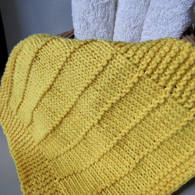 Ravelry: Learn to Knit 3: Purl Ridge Facecloth pattern by Ash Thorne